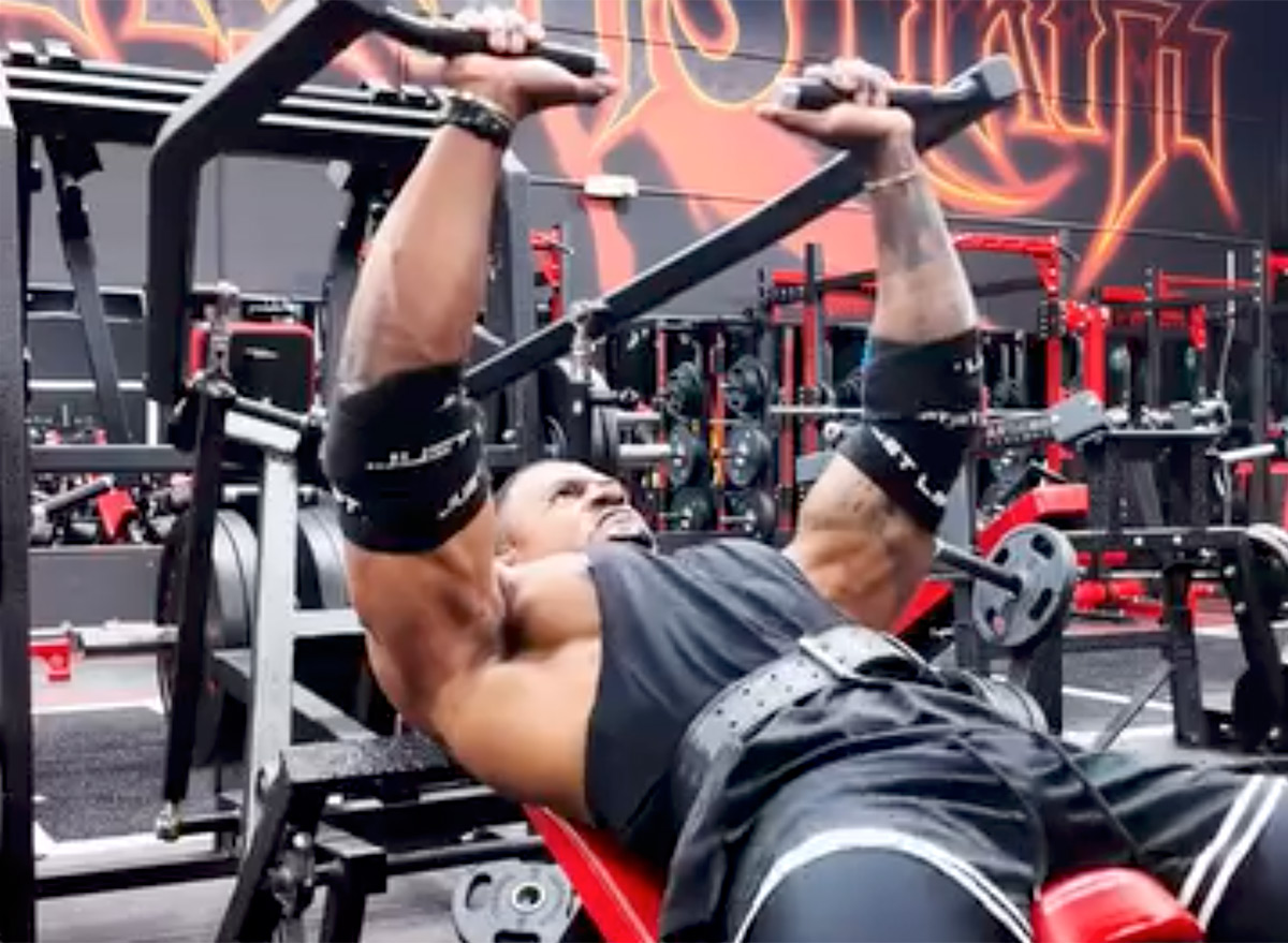 Simeon Panda Flexes His Biceps and Shares His Exercise Secret