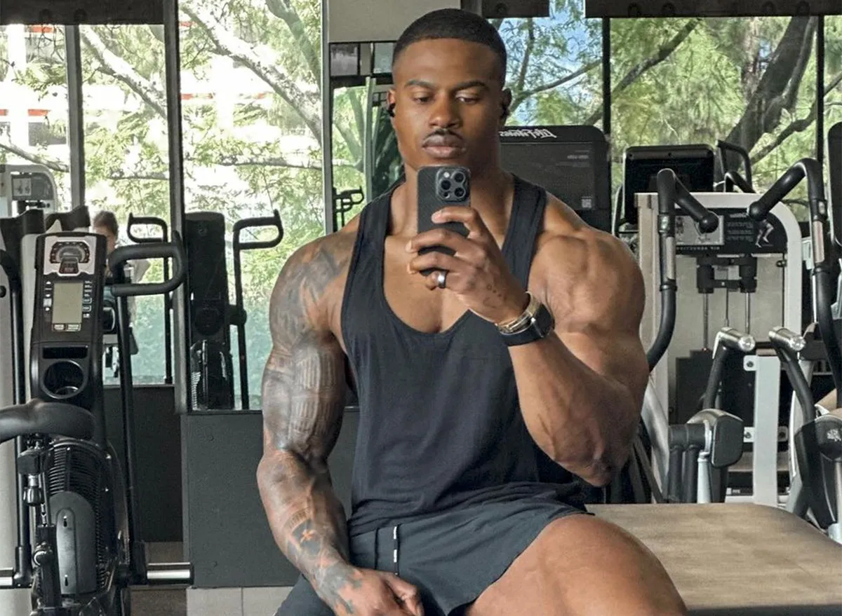 Simeon Panda Flexes His Biceps and Shares His Exercise Secret